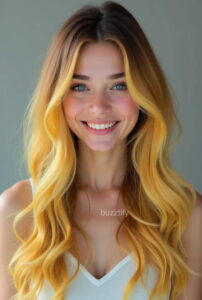 Yellow Ombre Hair Highlights Trends on Blonde & Black Hair - Buzztify
