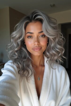 Ash Grey Hair Color Highlights and Hairstyle Trending This Year - Buzztify