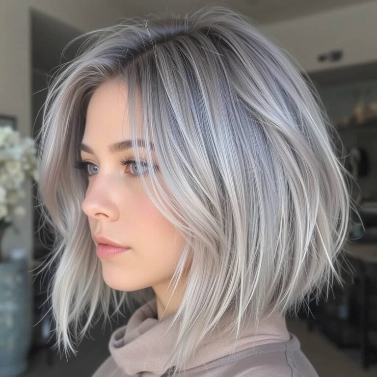 Ash Grey Hair Color Highlights and Hairstyle Trending This Year - Buzztify