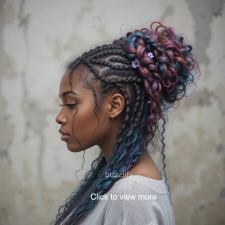 Boho Braids, Boho Plait and Fulani Braids Tribal with Curls Trending ...