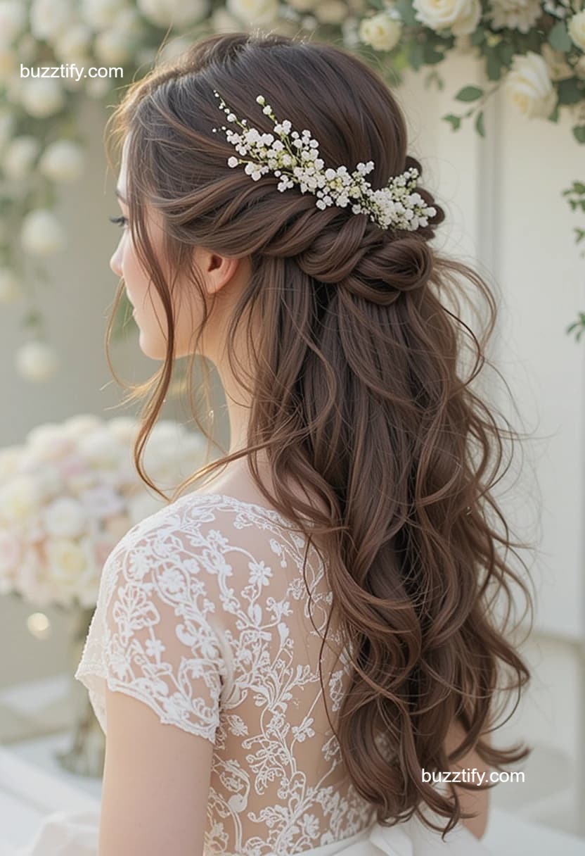 Bridal Party Hairstyles for Long Hair & Med, Updo Hairstyle - Buzztify