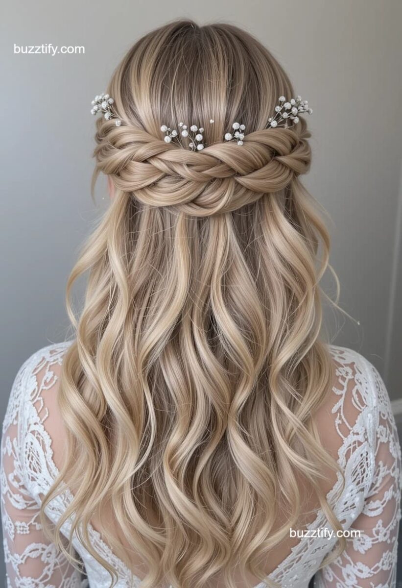 Bridal Party Hairstyles for Long Hair & Med, Updo Hairstyle - Buzztify