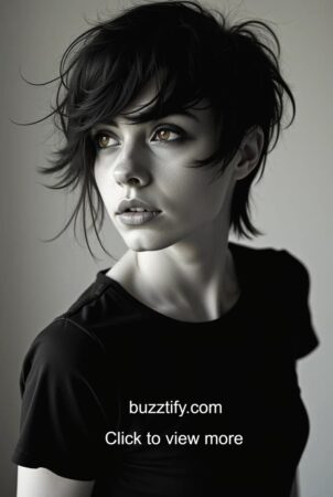 Messy Fringe Hairstyle for Women, Messy Hair Bangs, Tousled - Buzztify