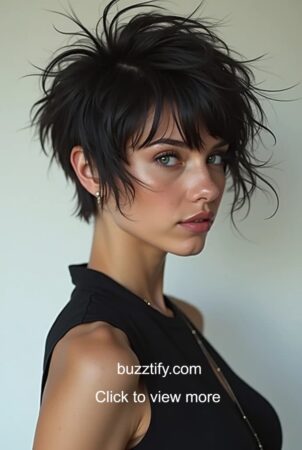 Messy Fringe Hairstyle for Women, Messy Hair Bangs, Tousled - Buzztify