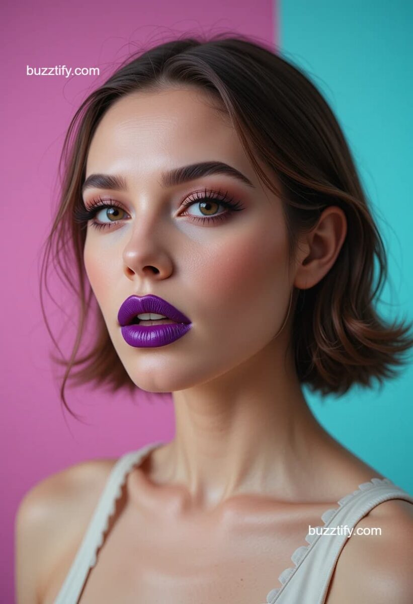 Best Hairstyles to Pair with Purple Lipstick: Dare to Stand Out - Buzztify